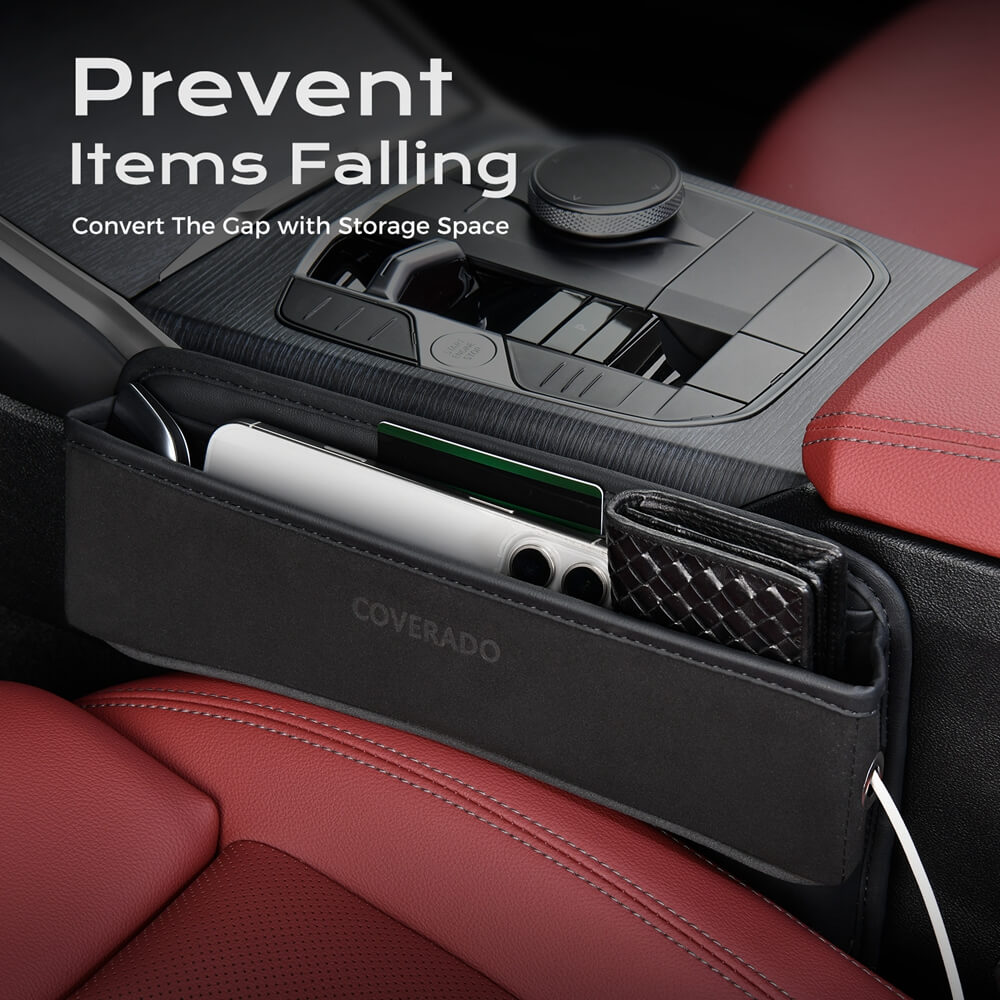 Universal Car Seat Side Gap Filler — Stop Drops | Coverado